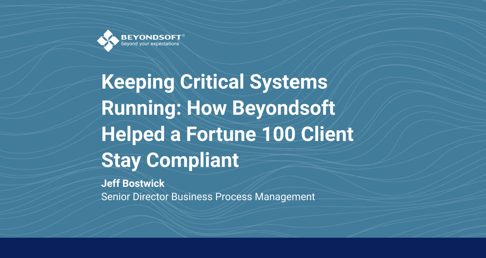 Keeping Critical Systems Running: How Beyondsoft Helped a Fortune 100 ...